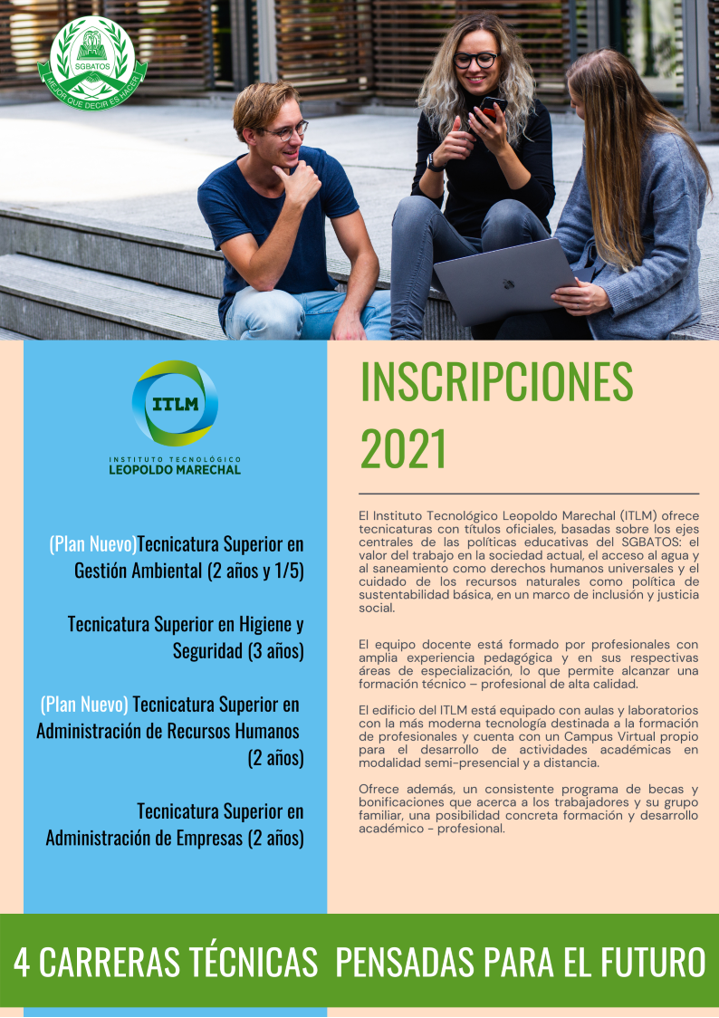 Abierta las preinscripciones para el ciclo 2021 del ITLM – SGBATOS